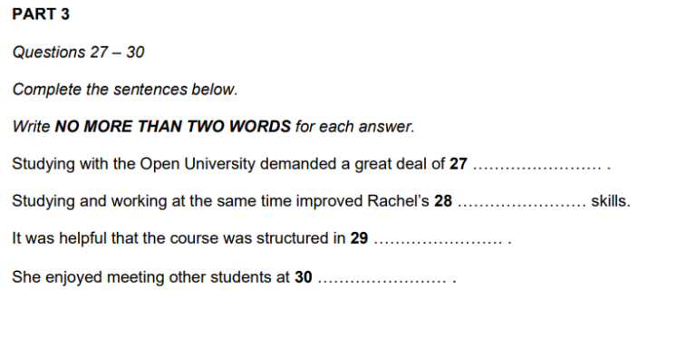 Sentence completion - Awesome English