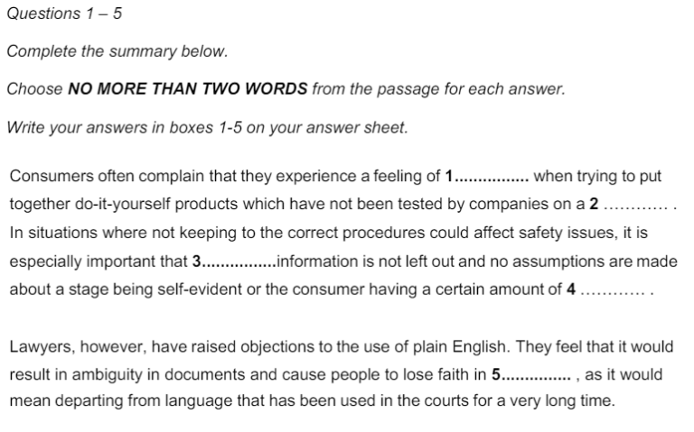 Summary completion - Awesome English